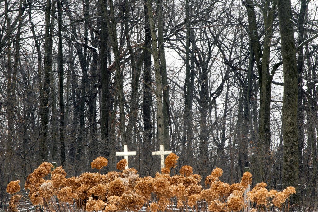 Unknown 15: "Two White Crosses" - Wisconsin Roadside Memorials